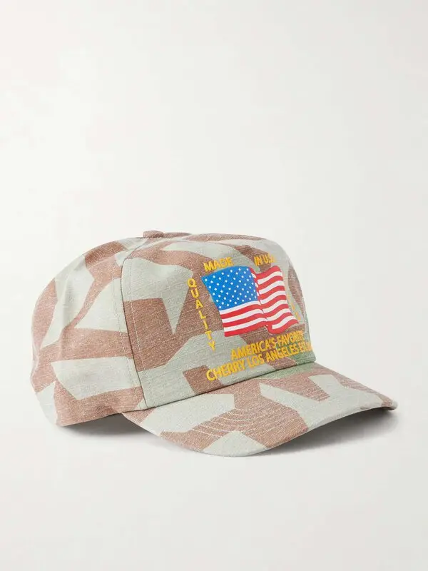 CHERRY LOS ANGELES America's Favorite Logo-embroidered Printed Cotton Cap