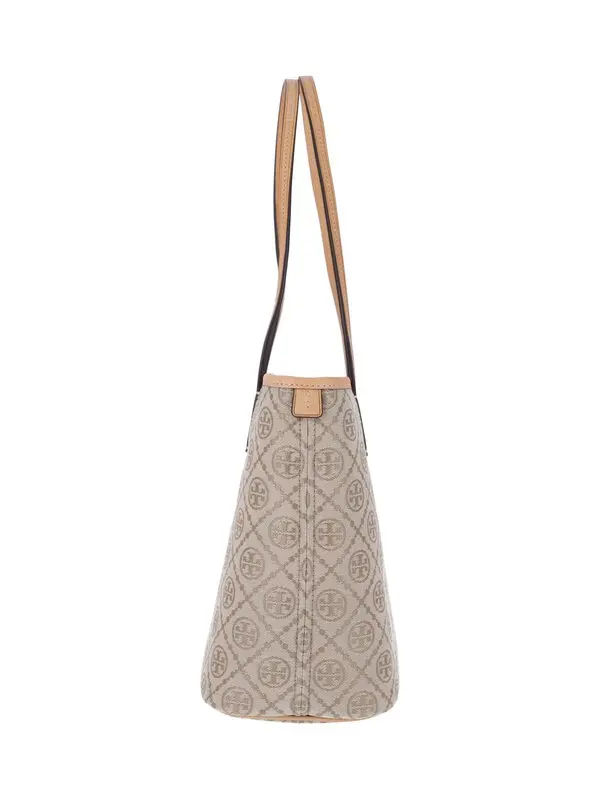 Tory Burch Small Tote Bag "t Monogram