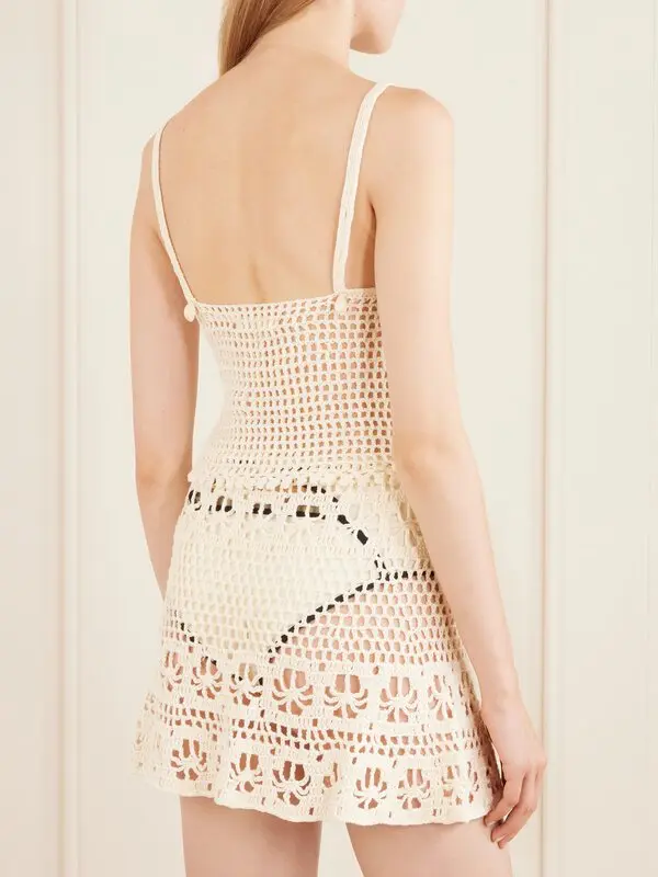 TERRY PUESTO Tuffo Crochet-knit Organic Cotton Tank