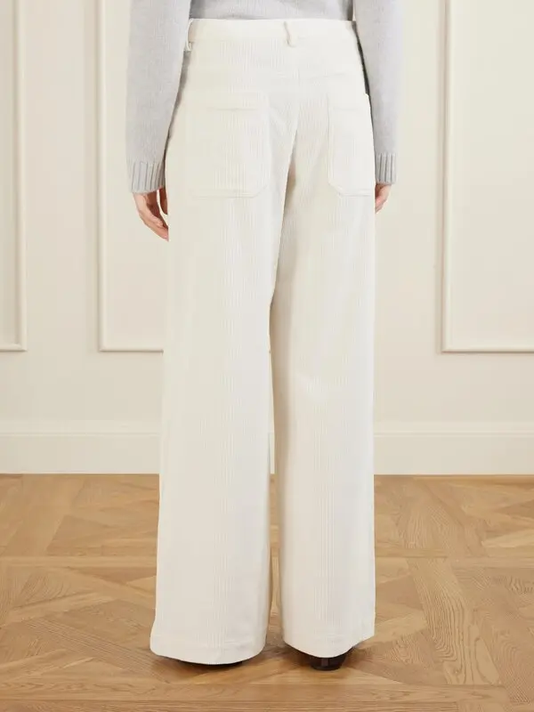 TWP Ribbed Cotton Wide-leg Pants