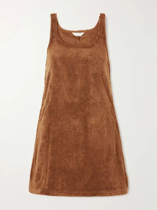 TERRY PUESTO Cruise Organic Cotton-terry Mini Dress