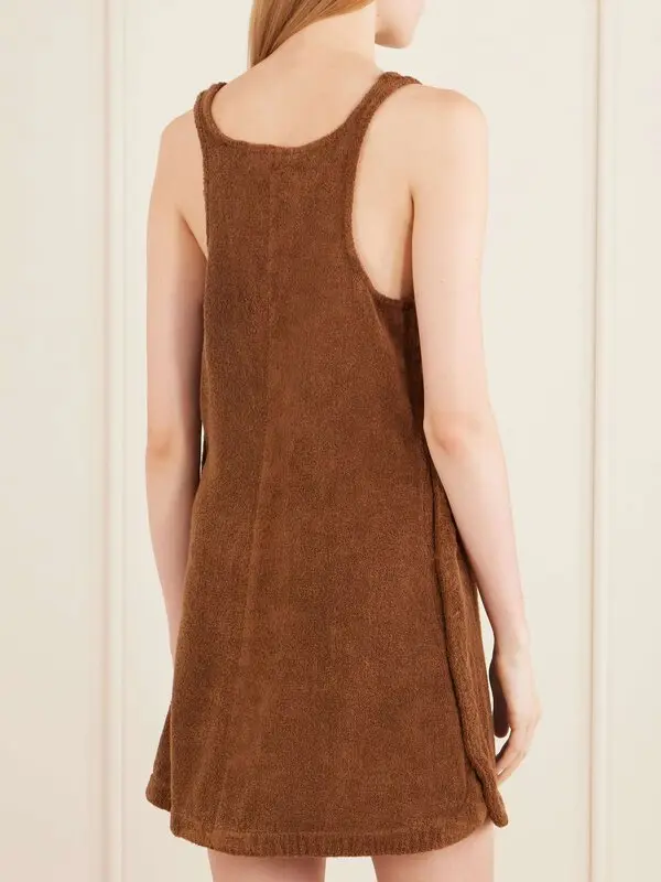 TERRY PUESTO Cruise Organic Cotton-terry Mini Dress