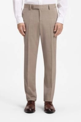 BOSS Two-piece Slim-fit Suit In Virgin Wool