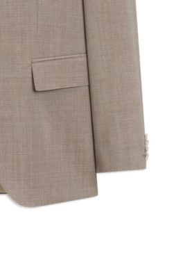 BOSS Two-piece Slim-fit Suit In Virgin Wool