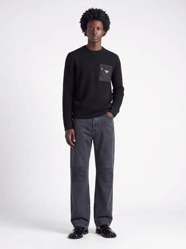 Loewe Wide Leg Anagram Jeans