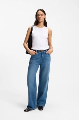 BOSS Slim-fit Tank Top In Cotton Blend