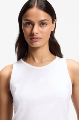 BOSS Slim-fit Tank Top In Cotton Blend