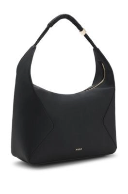 Hugo Hobo Bag With Gold-tone Logo Hardware