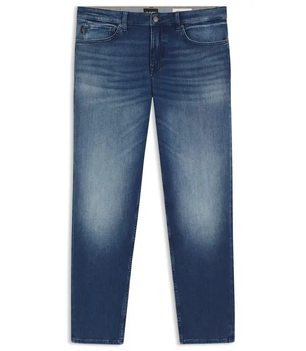 BOSS Regular-fit Tapered Stretch-cotton Jeans
