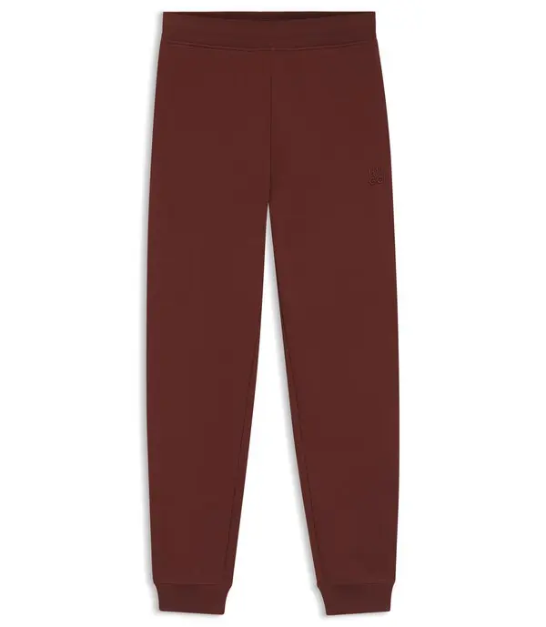 Hugo Cotton-terry Sweatpants With Embroidered Logo - Brown