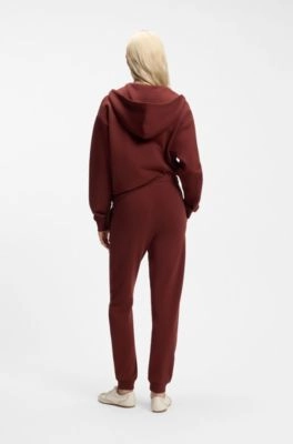 Hugo Cotton-terry Sweatpants With Embroidered Logo