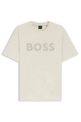 BOSS Cotton T-shirt With Tonal Logo