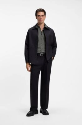 BOSS Slim-fit Performance Shirt In Stretch Jersey