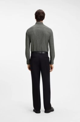 BOSS Slim-fit Performance Shirt In Stretch Jersey