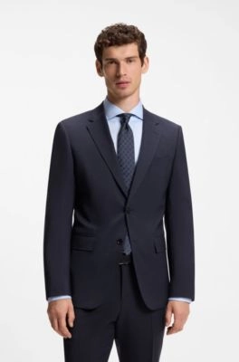 BOSS Two-piece Slim-fit Suit In Virgin Wool
