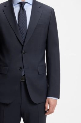 BOSS Two-piece Slim-fit Suit In Virgin Wool