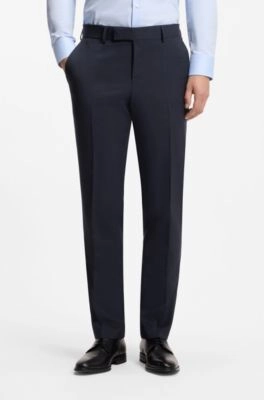 BOSS Two-piece Slim-fit Suit In Virgin Wool