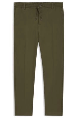 BOSS Modern-fit Pants In Stretch Twill