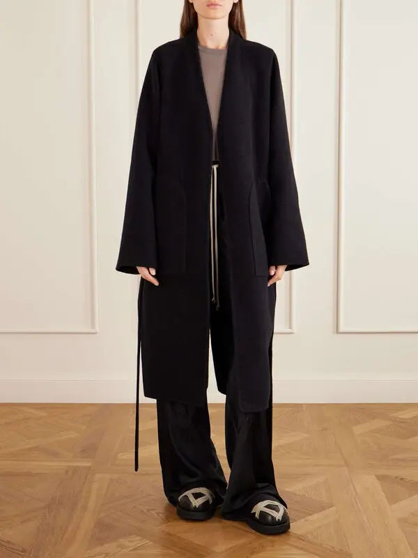Rick Owens Megalace Platform Leather Mules