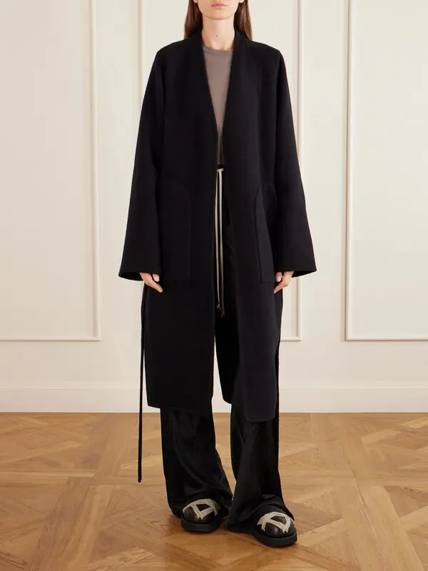 Rick Owens Megalace Platform Leather Mules