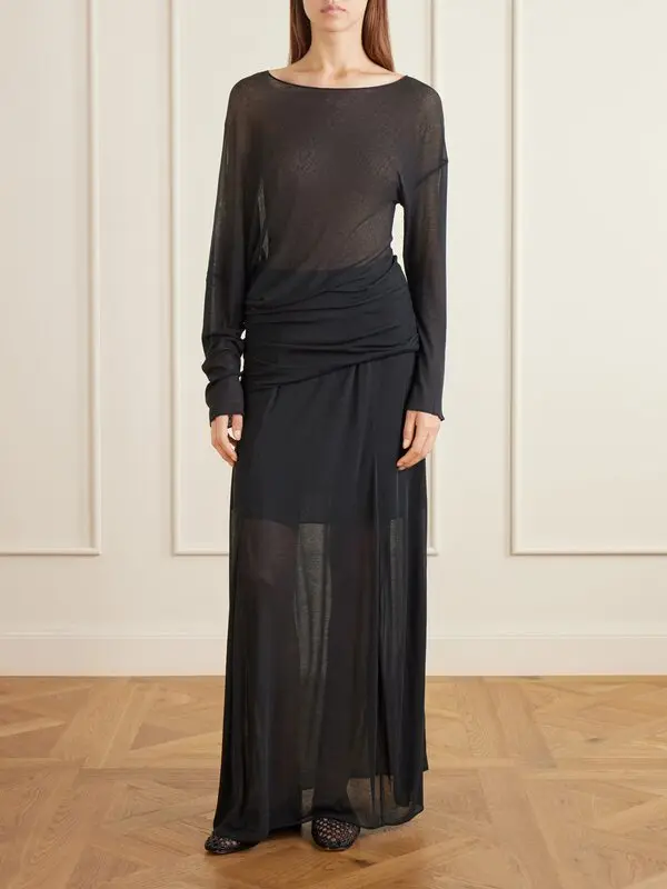 RUOHAN Cocoon Cotton-voile Maxi Skirt
