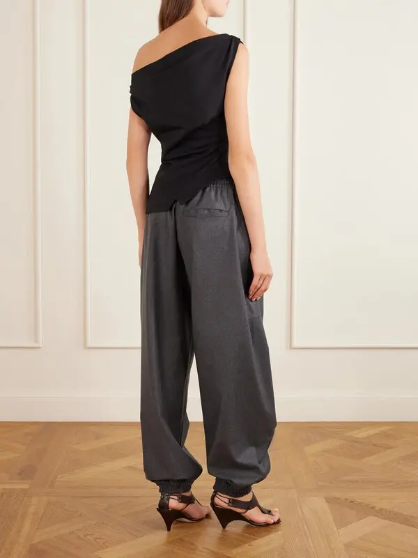 RÓHE Off-the-shoulder Draped Jersey Blouse