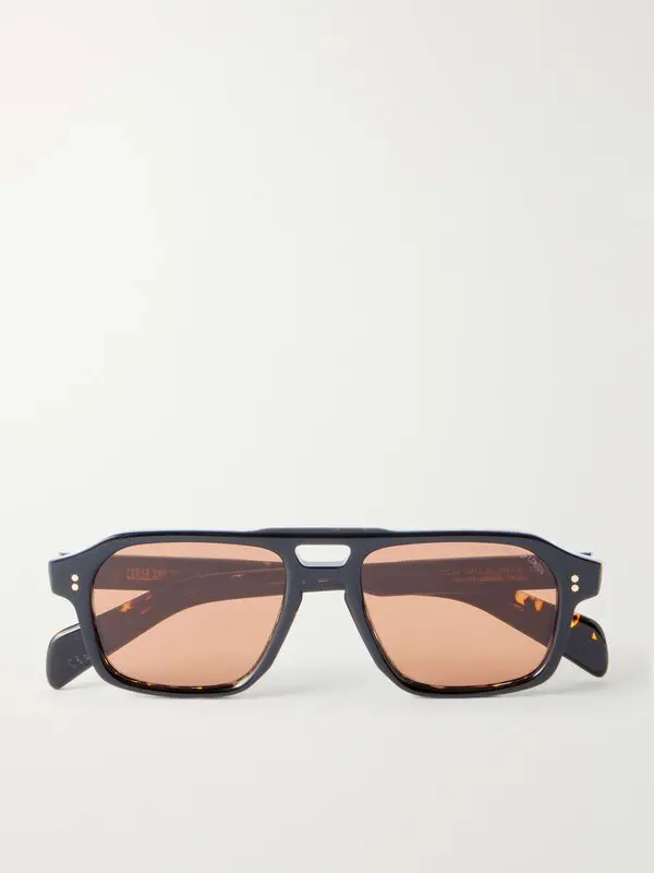 CUTLER AND GROSS Navigator Aviator-style Acetate Sunglasses