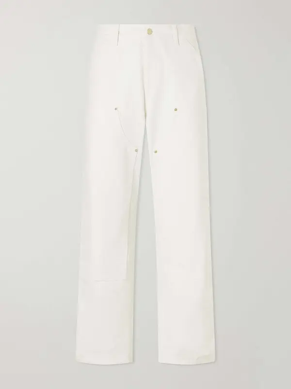 Carhartt Work In Progress Double Knee Straight-leg Cotton-canvas Carpenter Trousers