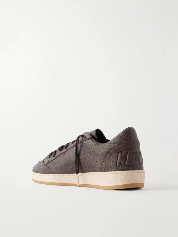 GOLDEN GOOSE Ball Star Distressed Leather Sneakers