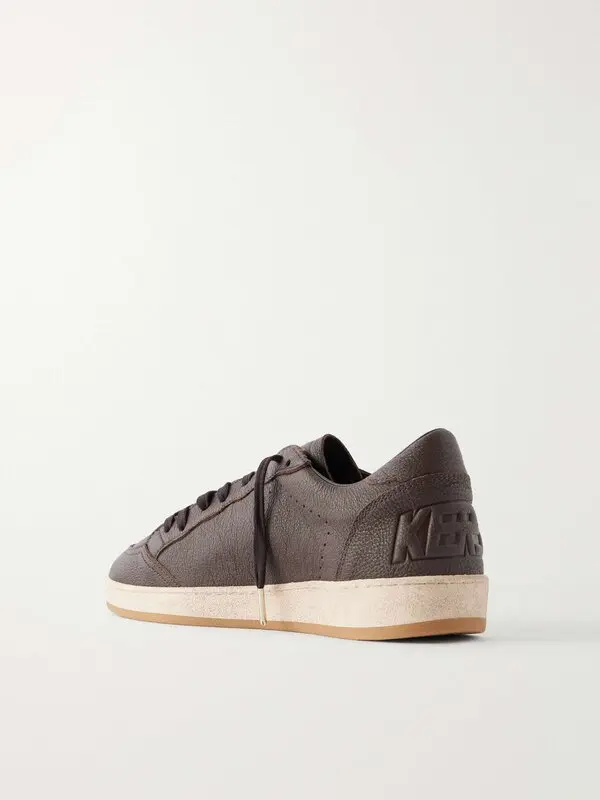 GOLDEN GOOSE Ball Star Distressed Leather Sneakers