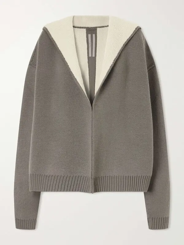 Rick Owens Reversible Knitted Wool-blend Cardigan