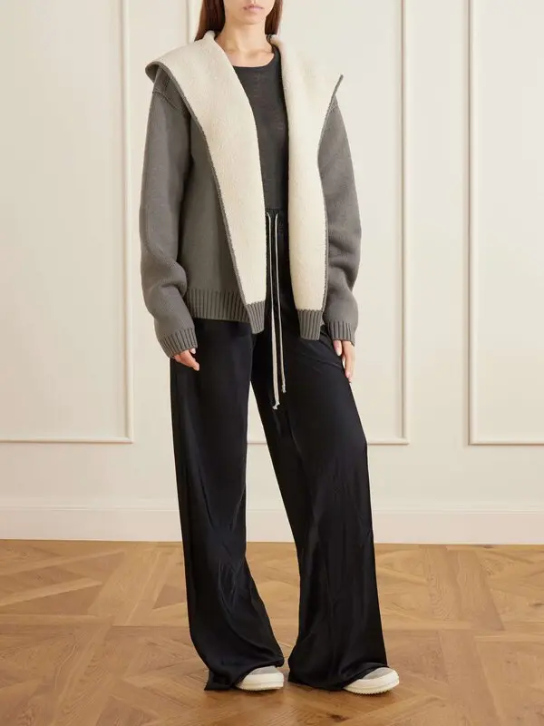 Rick Owens Reversible Knitted Wool-blend Cardigan