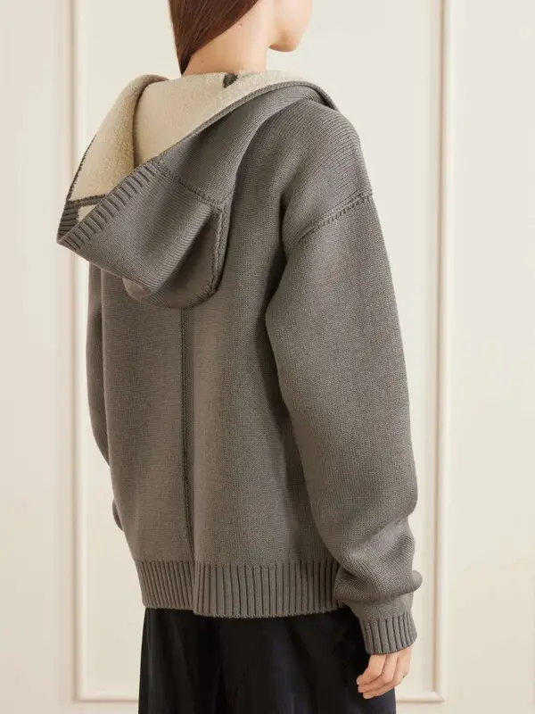 Rick Owens Reversible Knitted Wool-blend Cardigan