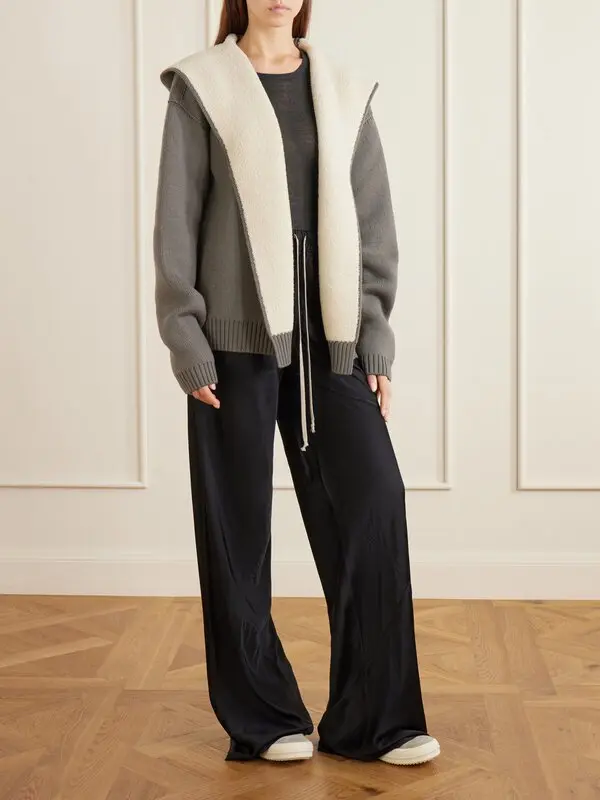 Rick Owens Reversible Knitted Wool-blend Cardigan