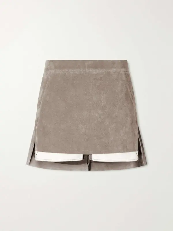 Rick Owens Suede Mini Skirt