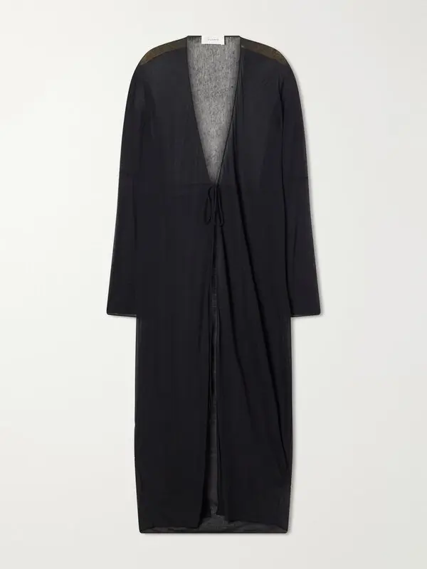 RUOHAN Savai Cotton-gauze Maxi Dress - Black