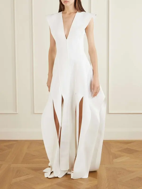 Maticevski Acumen Paneled Crepe Gown