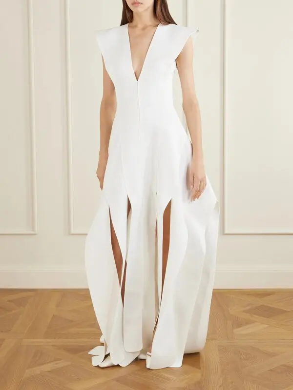 Maticevski Acumen Paneled Crepe Gown