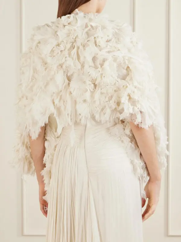 MARMAR HALIM Layered Cape-effect Georgette Jacket