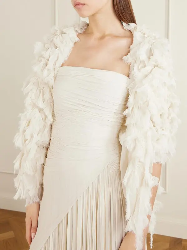 MARMAR HALIM Layered Cape-effect Georgette Jacket
