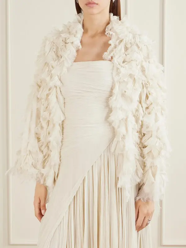 MARMAR HALIM Layered Cape-effect Georgette Jacket