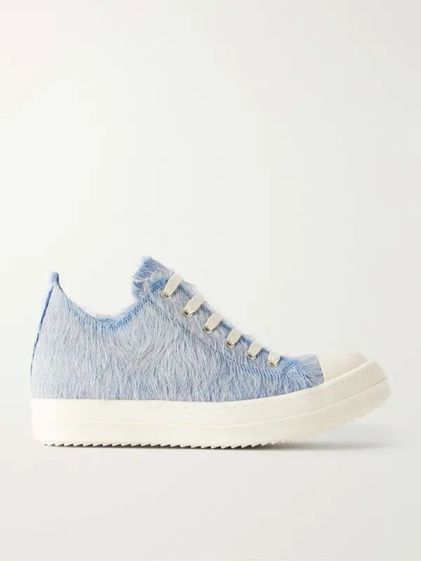 Rick Owens Ramones Calf-hair And Leather Sneakers