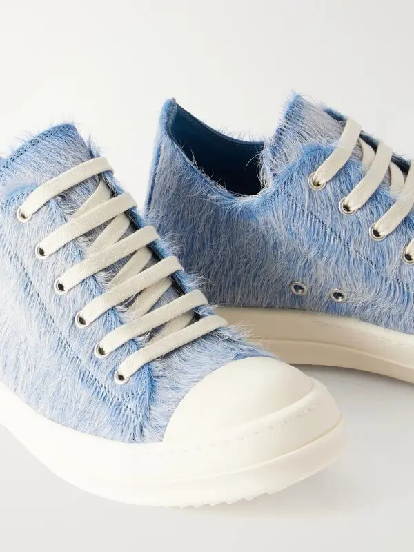 Rick Owens Ramones Calf-hair And Leather Sneakers