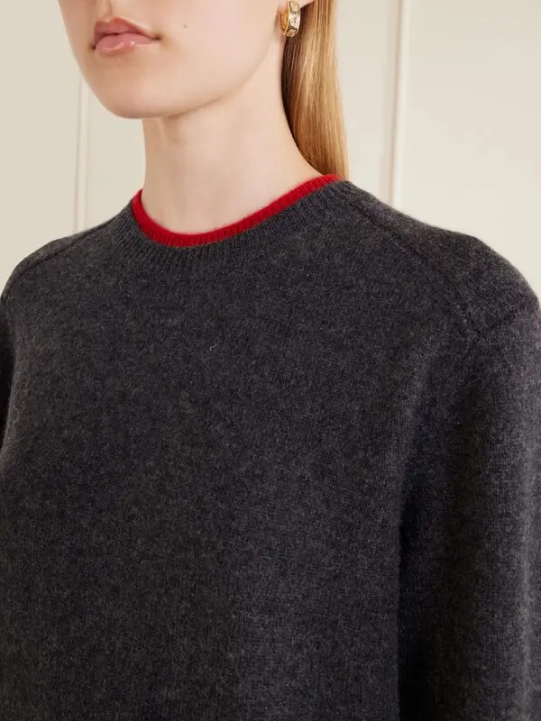 Loulou De Saison Otis Ribbed Cashmere Sweater