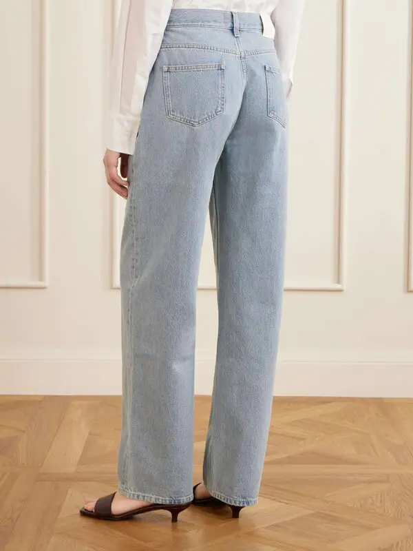 Loulou De Saison Samur Organic High-rise Straight-leg Jeans