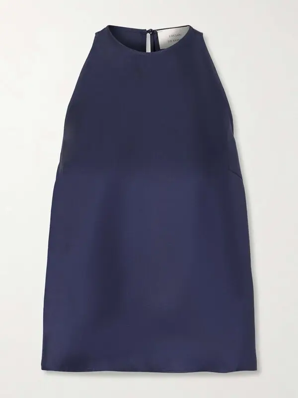 Loulou De Saison Cape Silk-twill Blouse