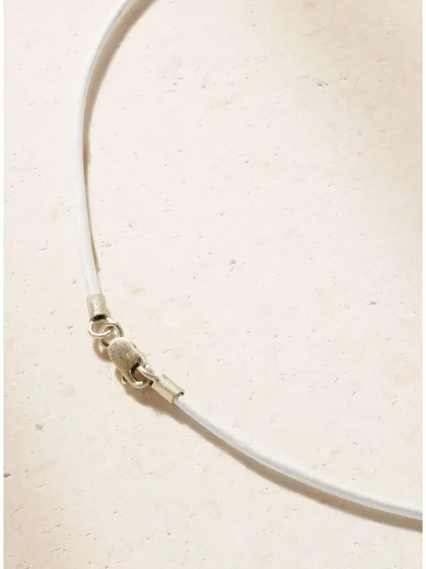 Marisa Klass 18-karat White Gold, Diamond And Moonstone Necklace
