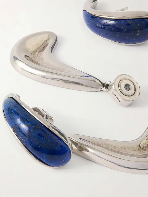 Khaite Cyclone Silver-tone Drop Earrings