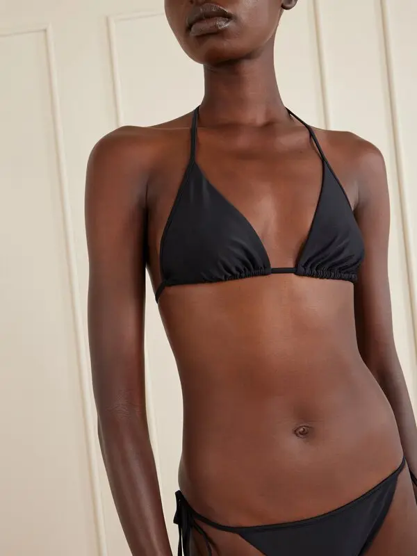 JW Anderson Triangle Bikini Top With Beaded Ties