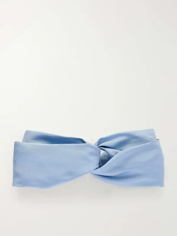 JENNIFER BEHR Novarella Silk-faille Headpiece - Sky Blue